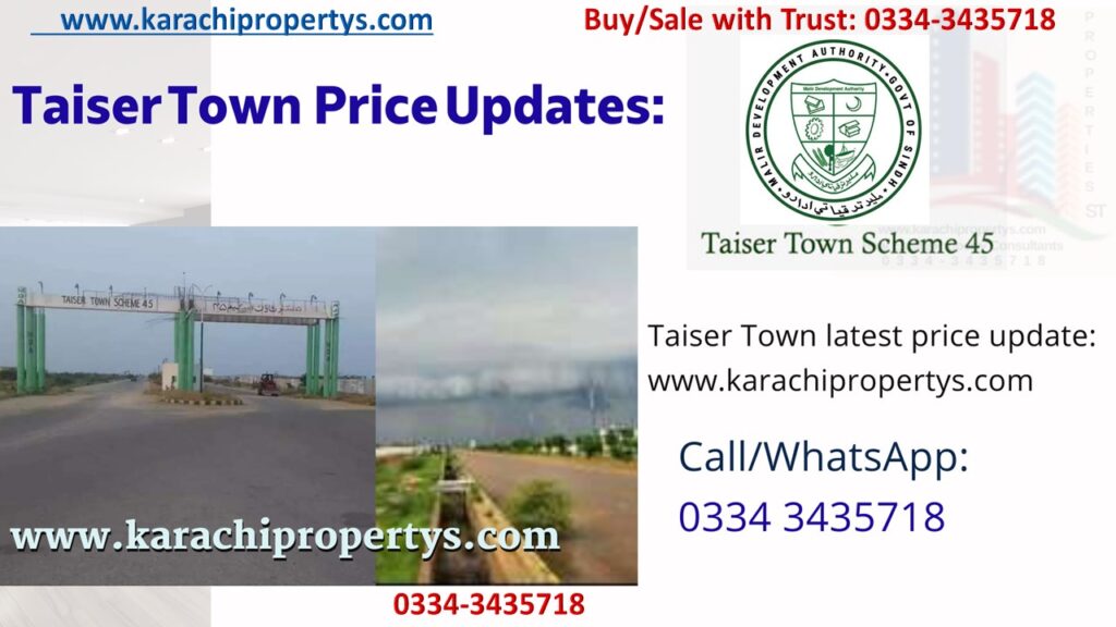 TAISER TOWN TODAY PRICES PHASE 2 | TAISER TOWN PHASE II SECTORS PRICES ...