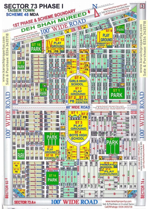 #Taiser Town Scheme 45 #Latest | #Updated #New #Map #Sector 73 #Phase 1 ...