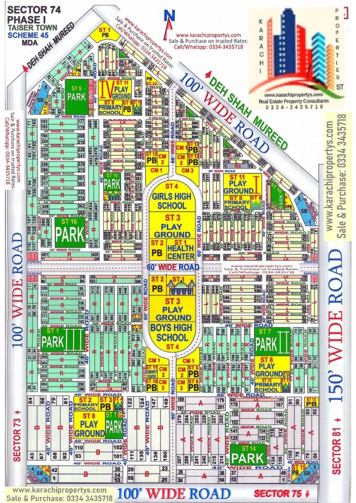 #Taiser Town Scheme 45 #Latest | #Updated #New #Map #Sector 74 #Phase 1 ...