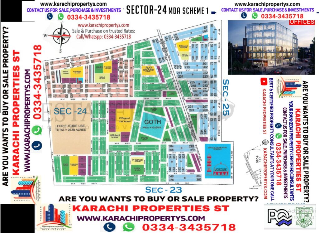 New Malir Housing Scheme Sector 24 Map New Latest Revised MDA Scheme 1 ...