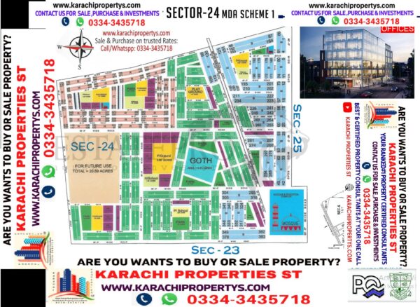 New Malir Housing Scheme Sector 24 Map New Latest Revised MDA Scheme 1 ...